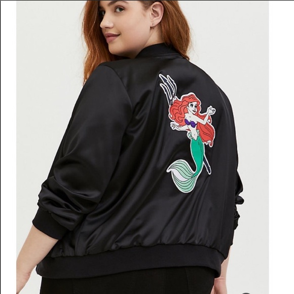 Disney | Jackets & Coats | The Little Mermaid Bomber Jacket Xl | Poshmark
